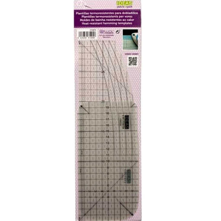 Thermoresistant ruler for hemming | Mercería Online Pontejos